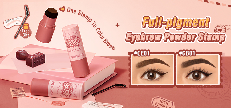 PINKFLASH Pink Stamp Eyebrow Powder Full-pigment Waterproof Cushion ...