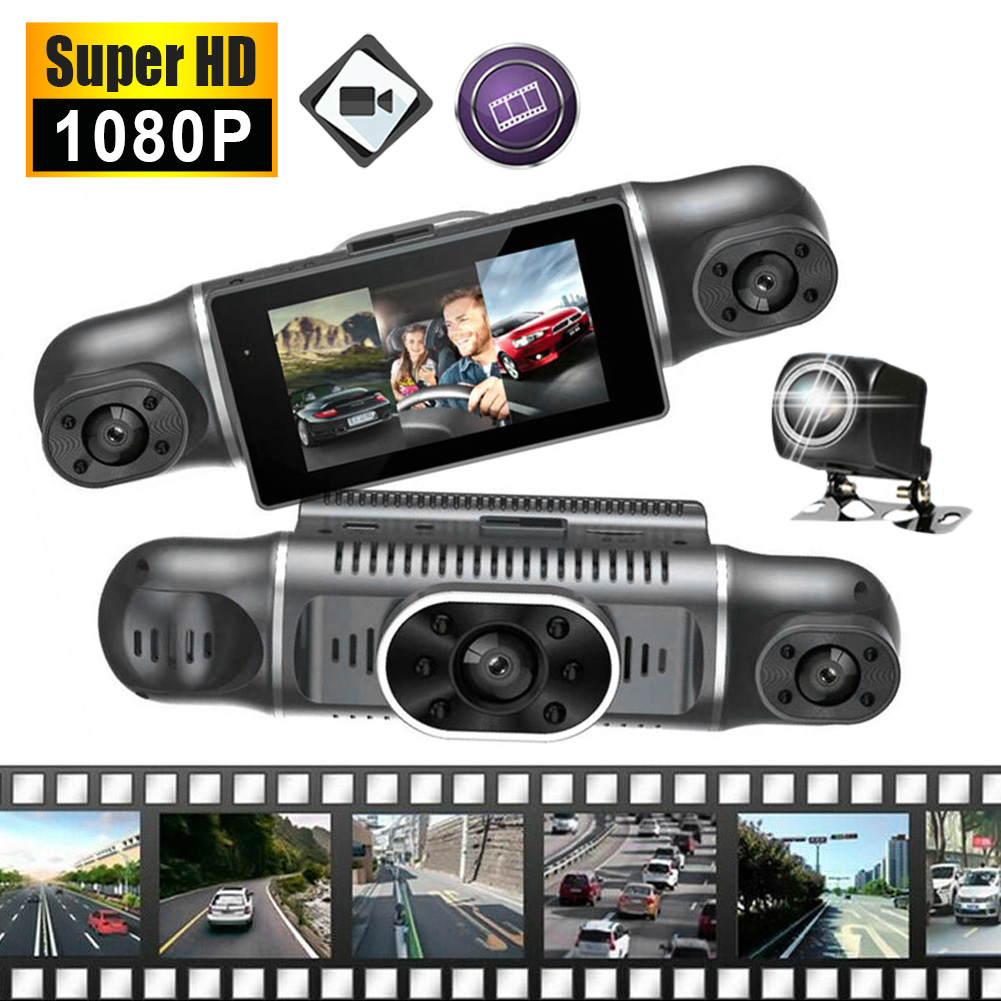 Car Dash Cam 4 Channel Driving Camera FHD 1080P Front Left Right Rear ...