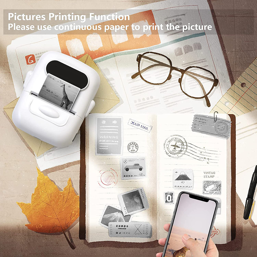 Marklife P50 Thermal Label Printer HD Mini Portable Bluetooth Wireless ...