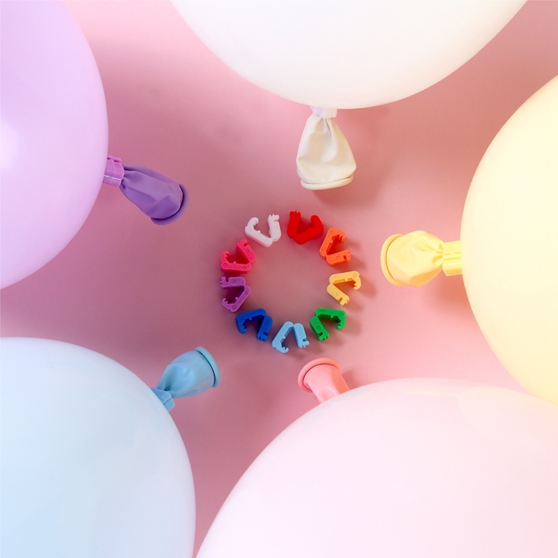 100pcs Balloon Clips Balloon Tying Tool Balloon Clips Ties for Sealing ...