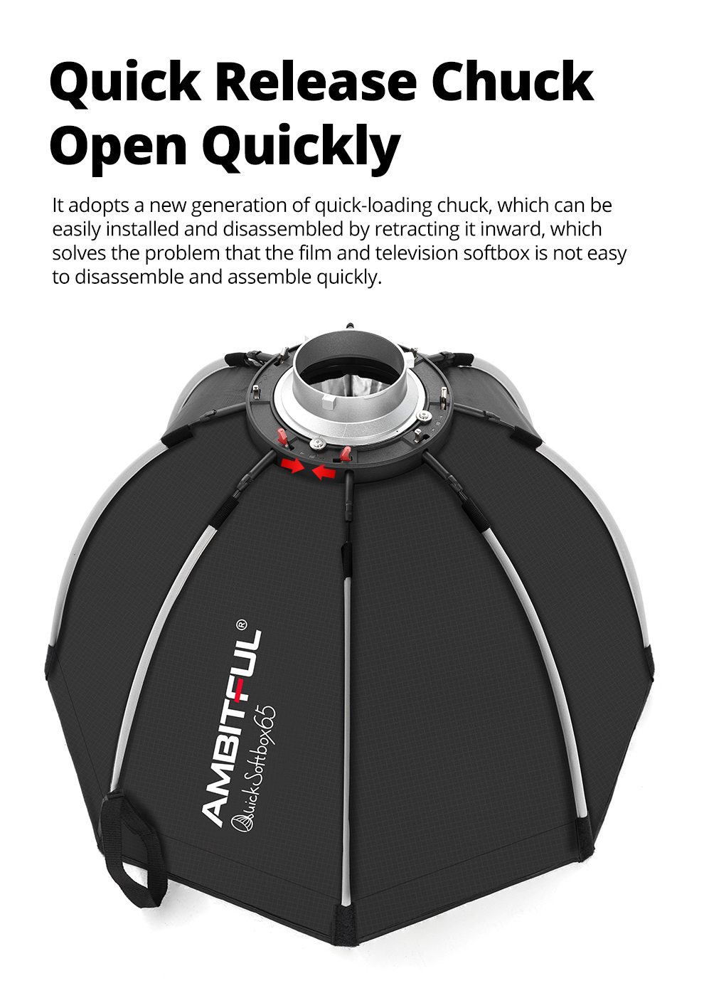 Ambitful QS65 65cm QS90 90cm Quickly Release Bowens Mount Octagon ...