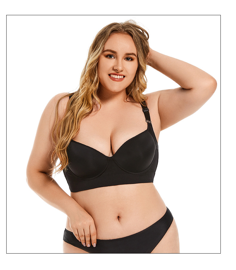 [Ready stock ] Plus size seamless lingerie underwear For women's big size Smooth Full cup F big ...
