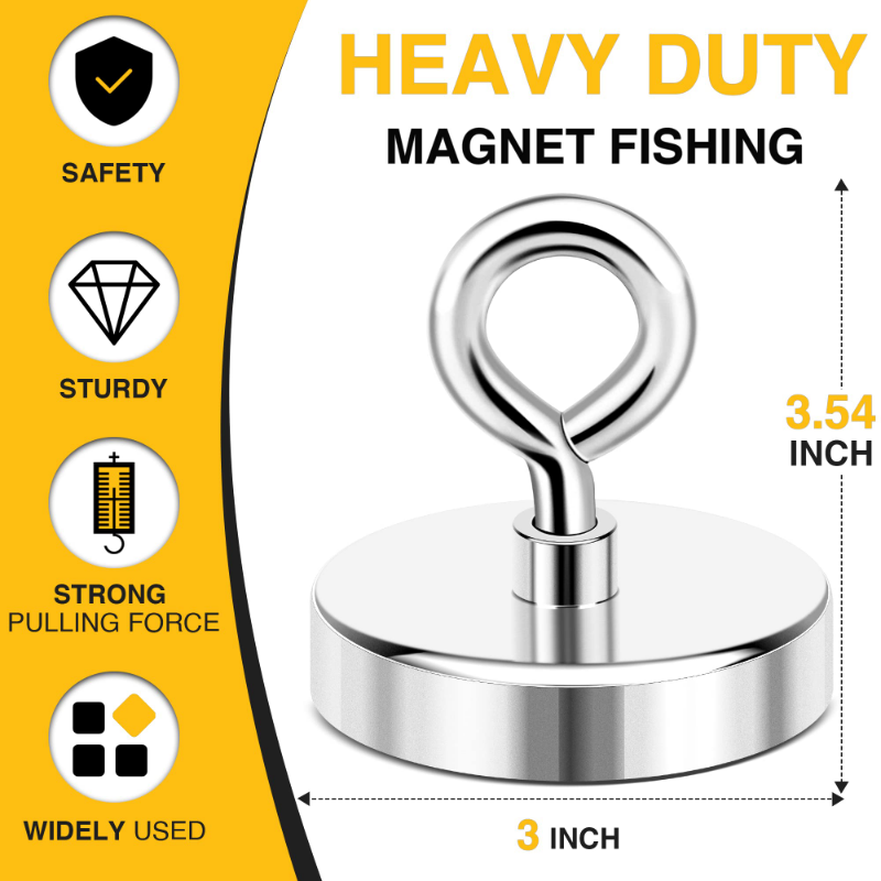 Powerful Magnet Hook Super Powerful Neodymium Magnets Strong Magnetic ...