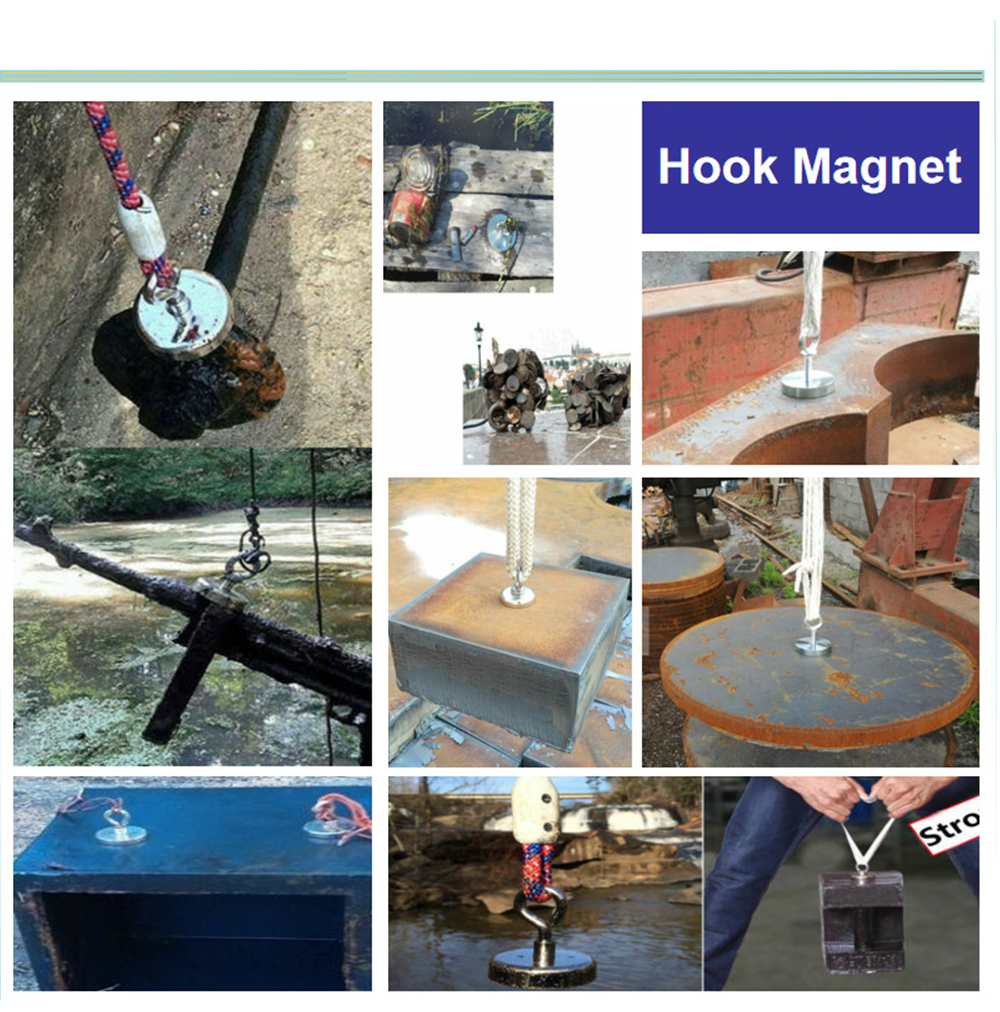 Powerful Magnet Hook Super Powerful Neodymium Magnets Strong Magnetic ...