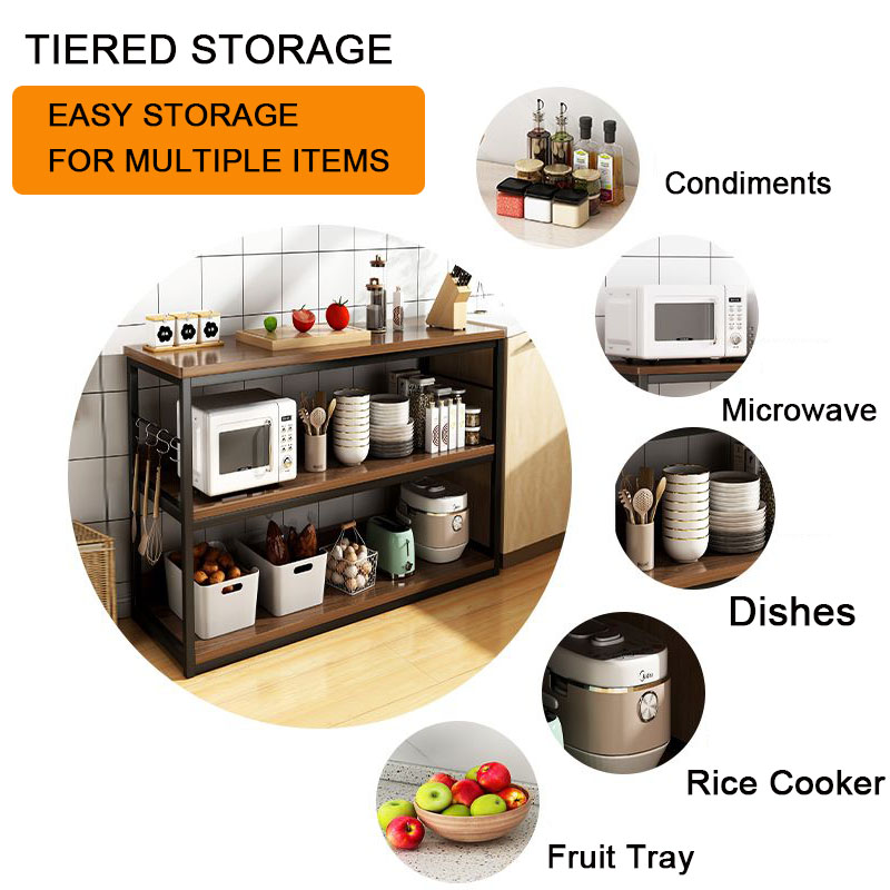 Kitchen shelves floor multi-layer cutting table home multifunctional ...