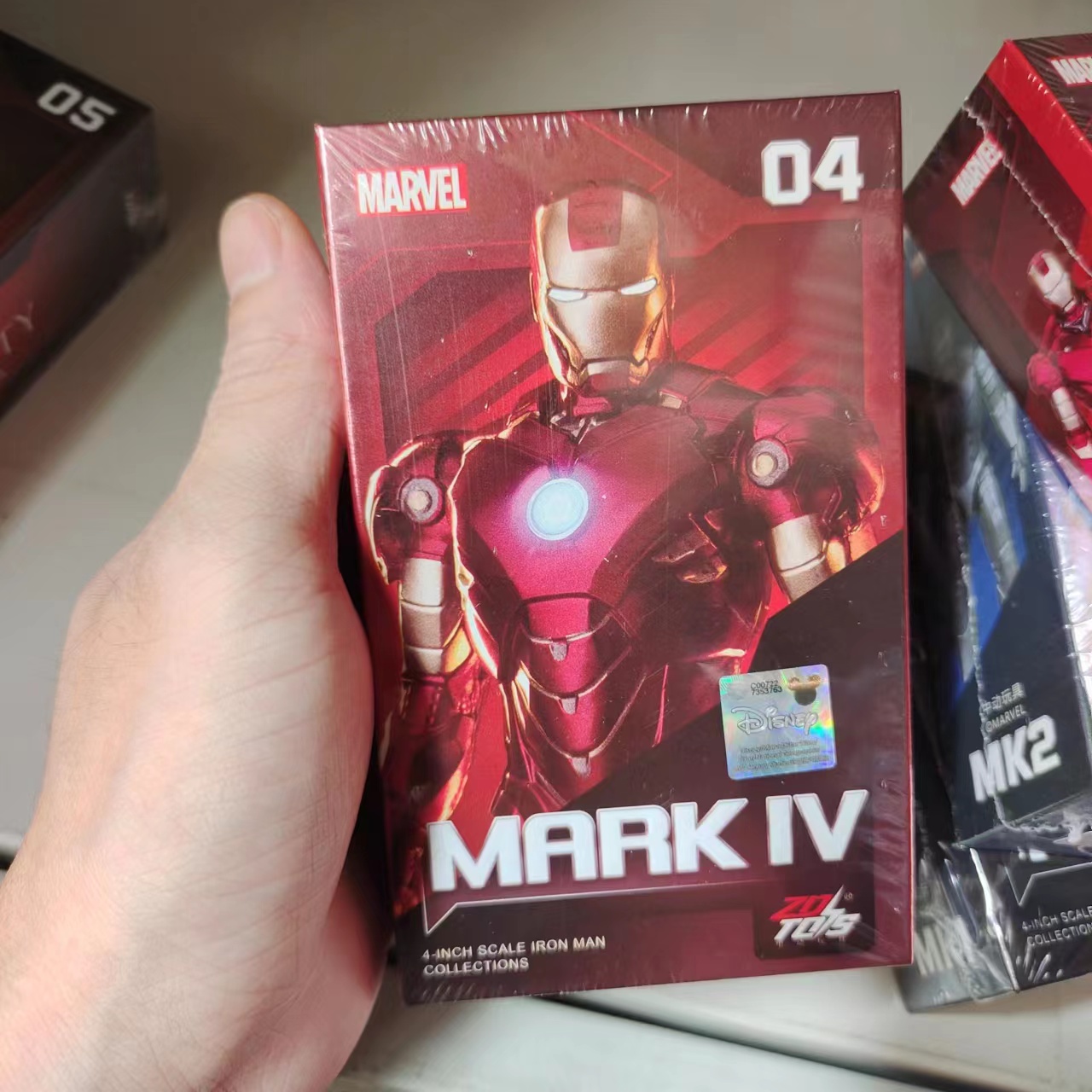 10cm ZD toy Iron Man Mark 1, Mark 2, Mark 3-Mark 7 Iron Man Mark Avenger Toy Marvel 10th ...