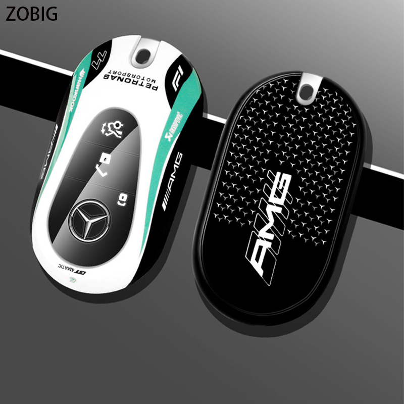 ZOBIG Racing Style ABS Key Fob Cover for Mercedes-Benz Car Key Case ...