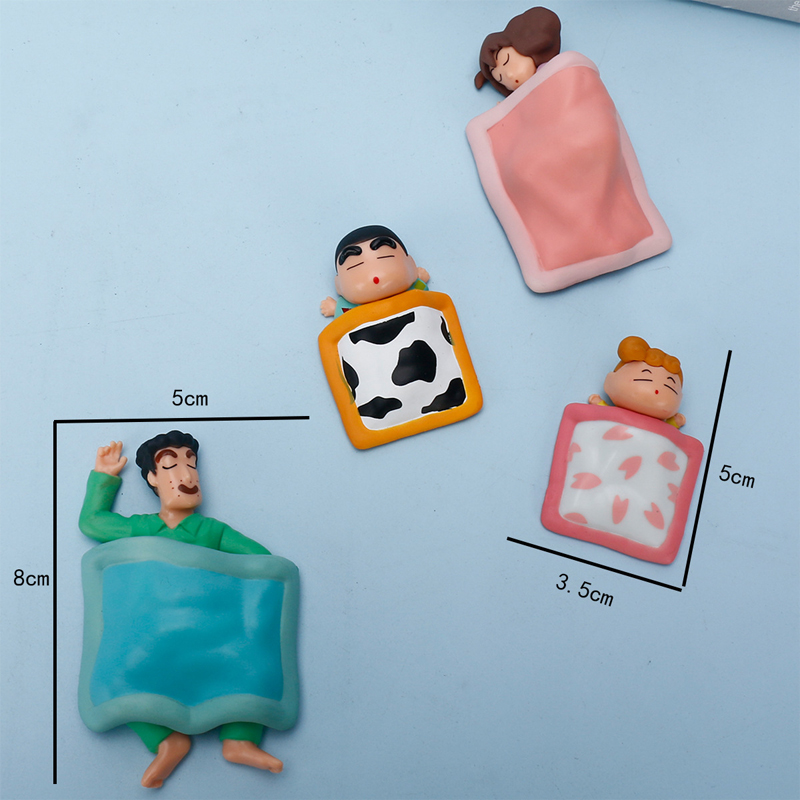 4Pcs Yoshito Usui Anime Crayon Shin-chan Figure Nohara Shinnosuke ...