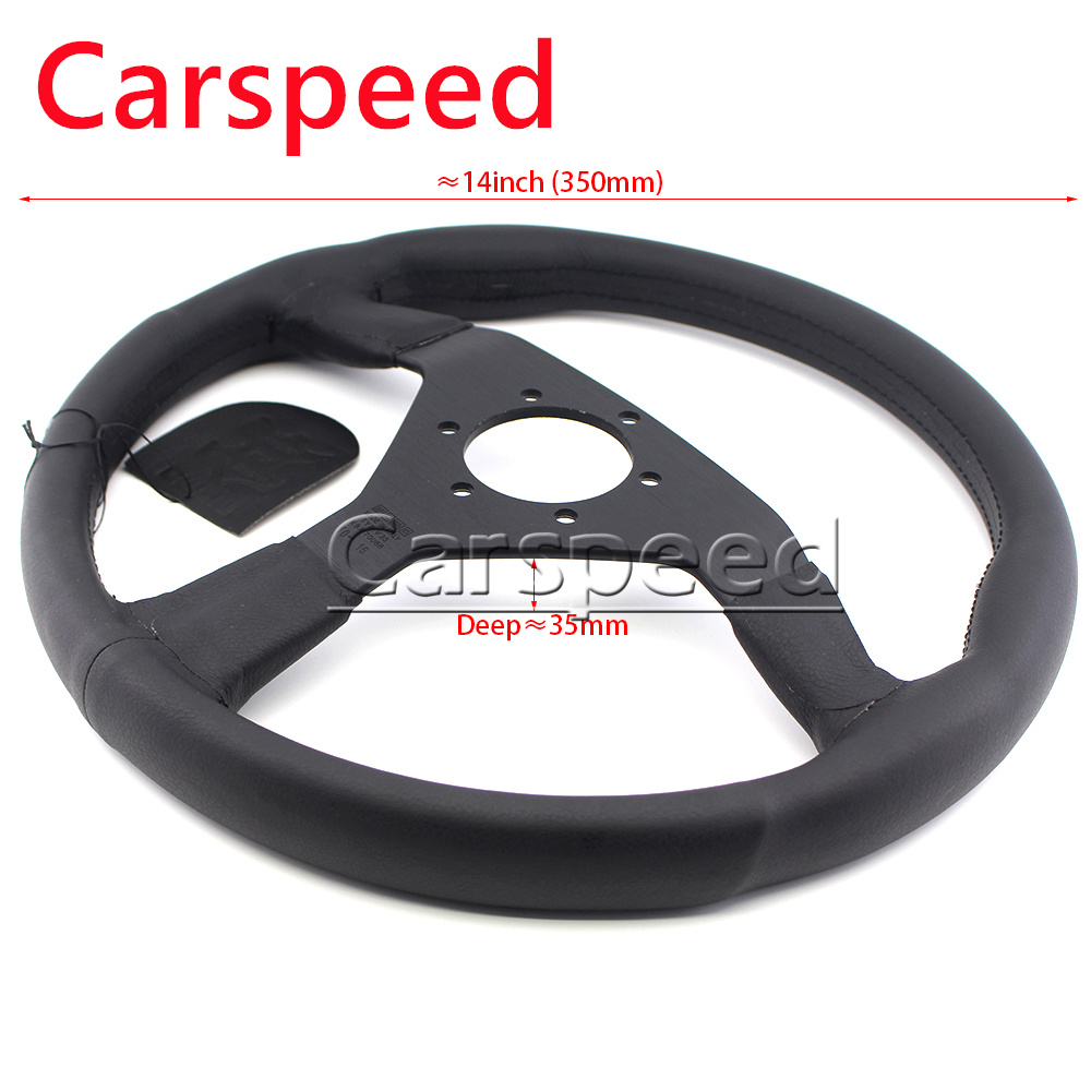 14inch/350mm MOMO V1 Style Spoon Sports Genuine Leather Drift Sport Car ...