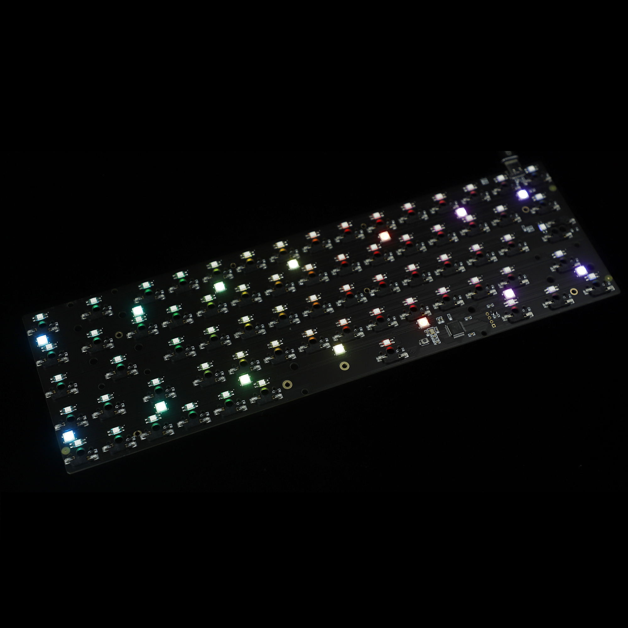 65% 68 Fully programmable hot-swap PCB Underglow RGB Switch RGB ...