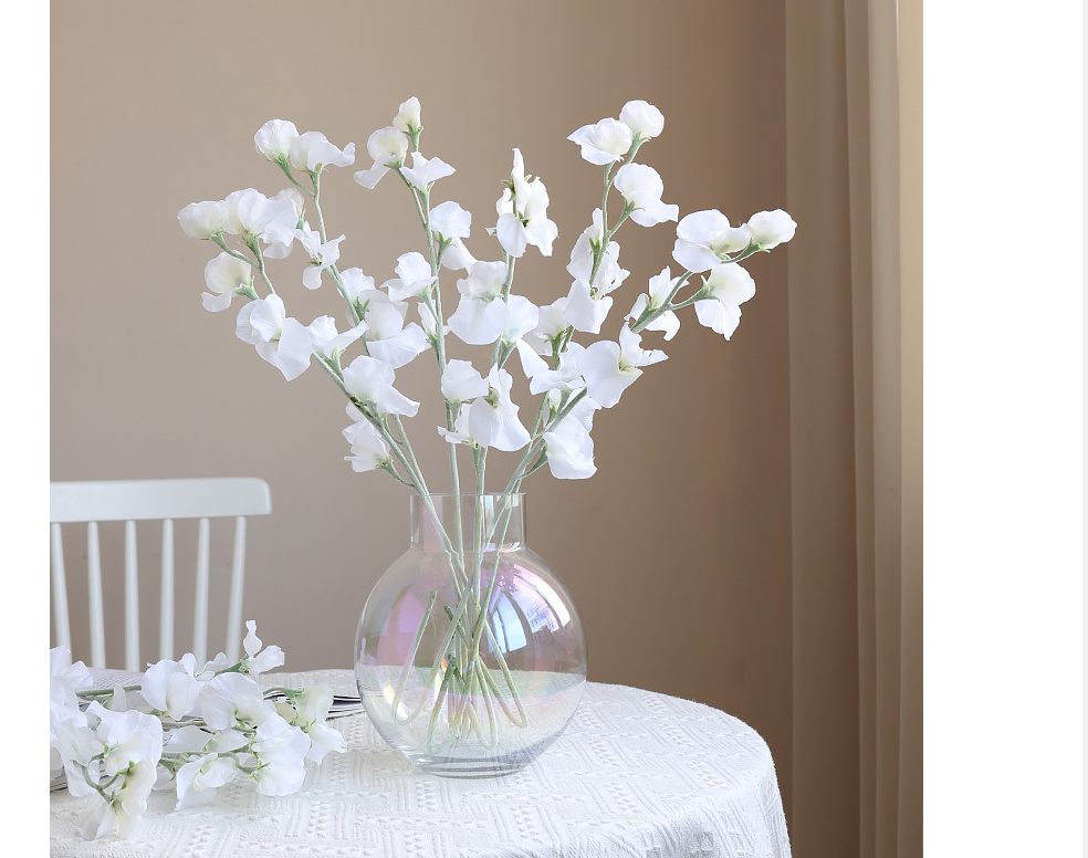 Nordic Ins Style Home Decoration Simulation Flocking Pea Flower Indoor ...