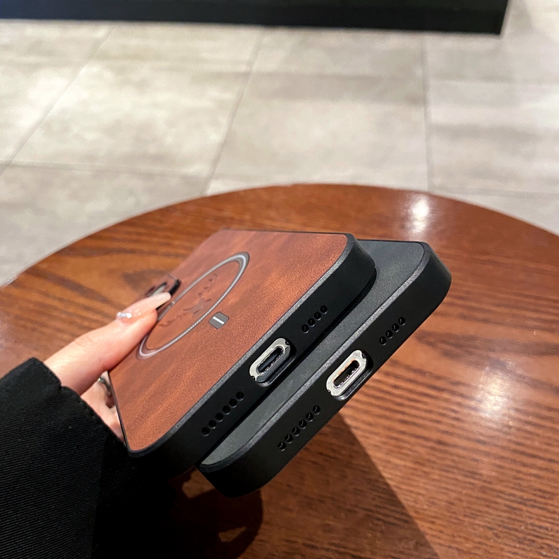 Luxury Wireless Charge Deer Cortex Phone Case For iPhone 17 16 15 14 13 ...