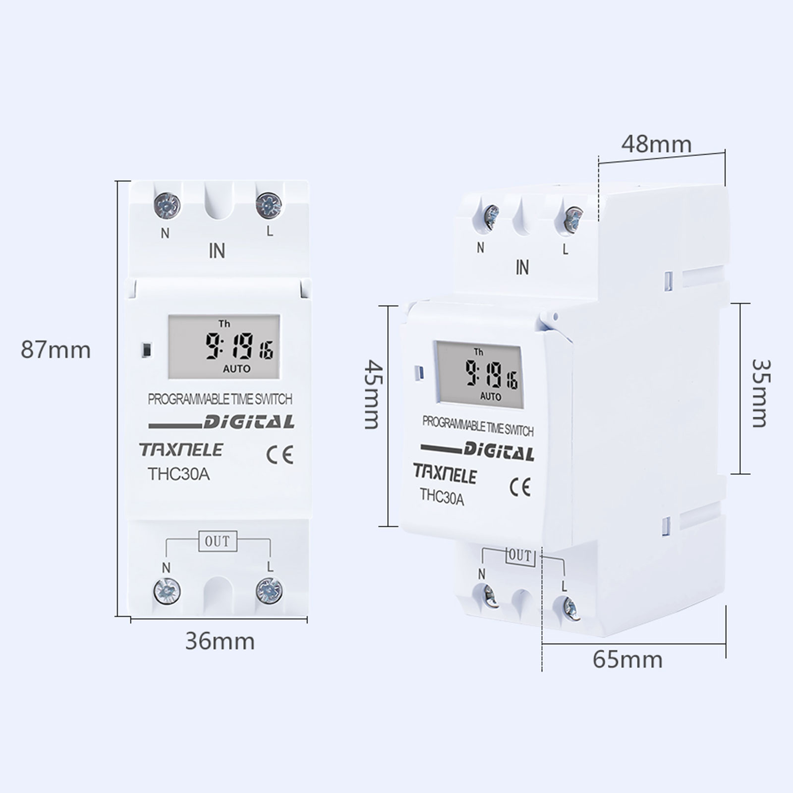AC 220V Din Rail Weekly LCD Programmable Timer Switch Time Relay Switch | Shopee Malaysia