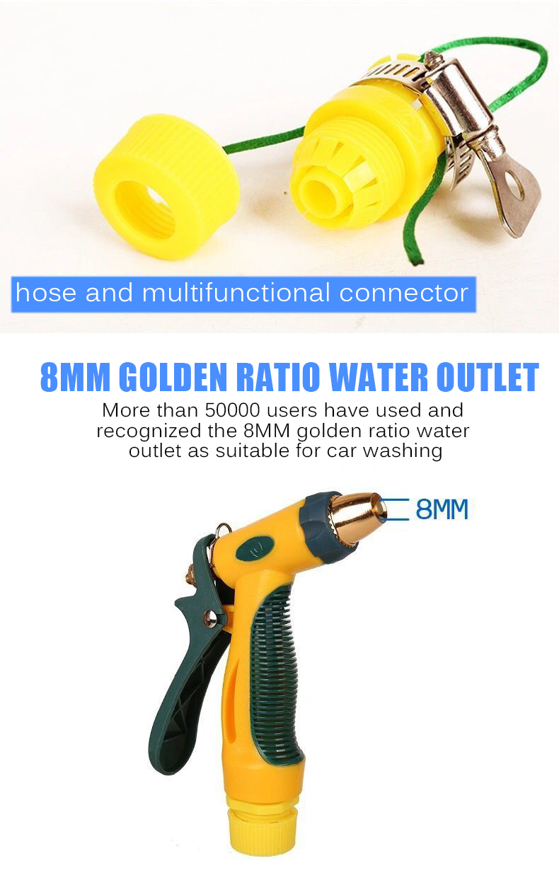 10M~50M Car Wash High Presuure Water Spraygun Garden Hose PVC Pipe ...