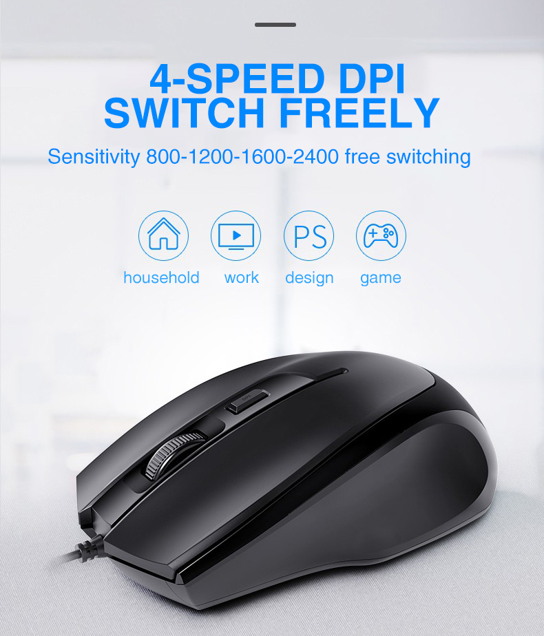 HP M150 Ergonomic Wired Gaming Mouse Optical Sensor 4 Buttons ...
