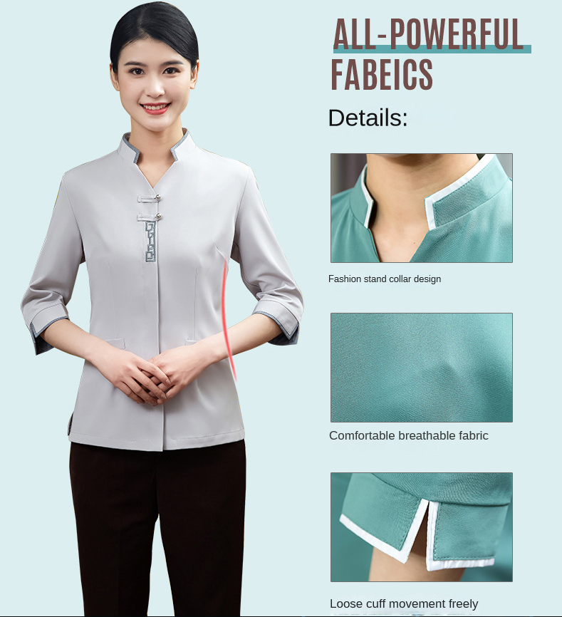 Ready Stock Cleaning clothing uniform short-sleeved female hotel room ...