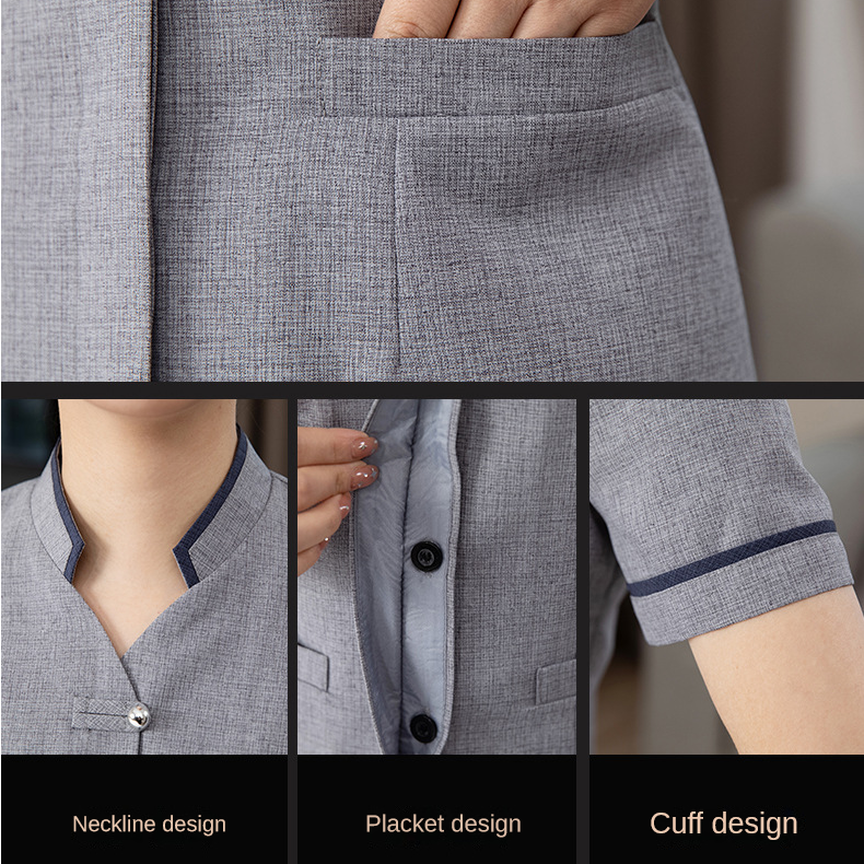 Ready Stock Cleaning clothing uniform short-sleeved female hotel room ...