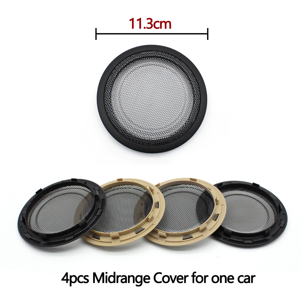 Car Front Rear Door Midrange Speaker Covers Tweeter Horns Cover Trim ...