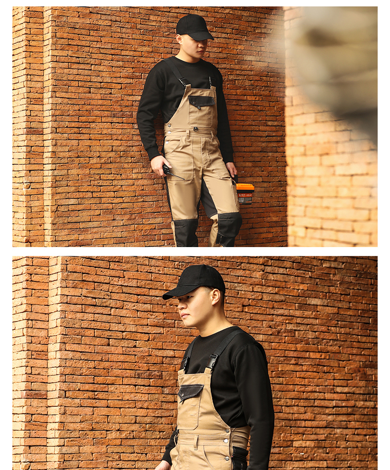 100% Cotton Work Overalls for Men Multi Tool Pockets Overalls Men ...