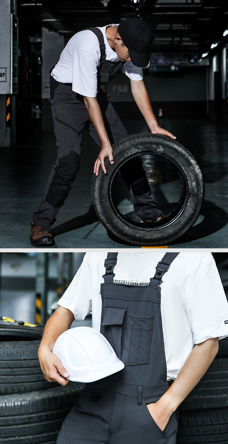 High Stretch Oxford Overalls Men Workwear for Welding Multi Pockets ...