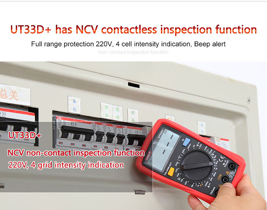 UNI-T UT33+ Series AC DC 600V DC 10A Palm Size Digital Multimeter UT33A+ UT33B+ UT33C+ UT33D ...
