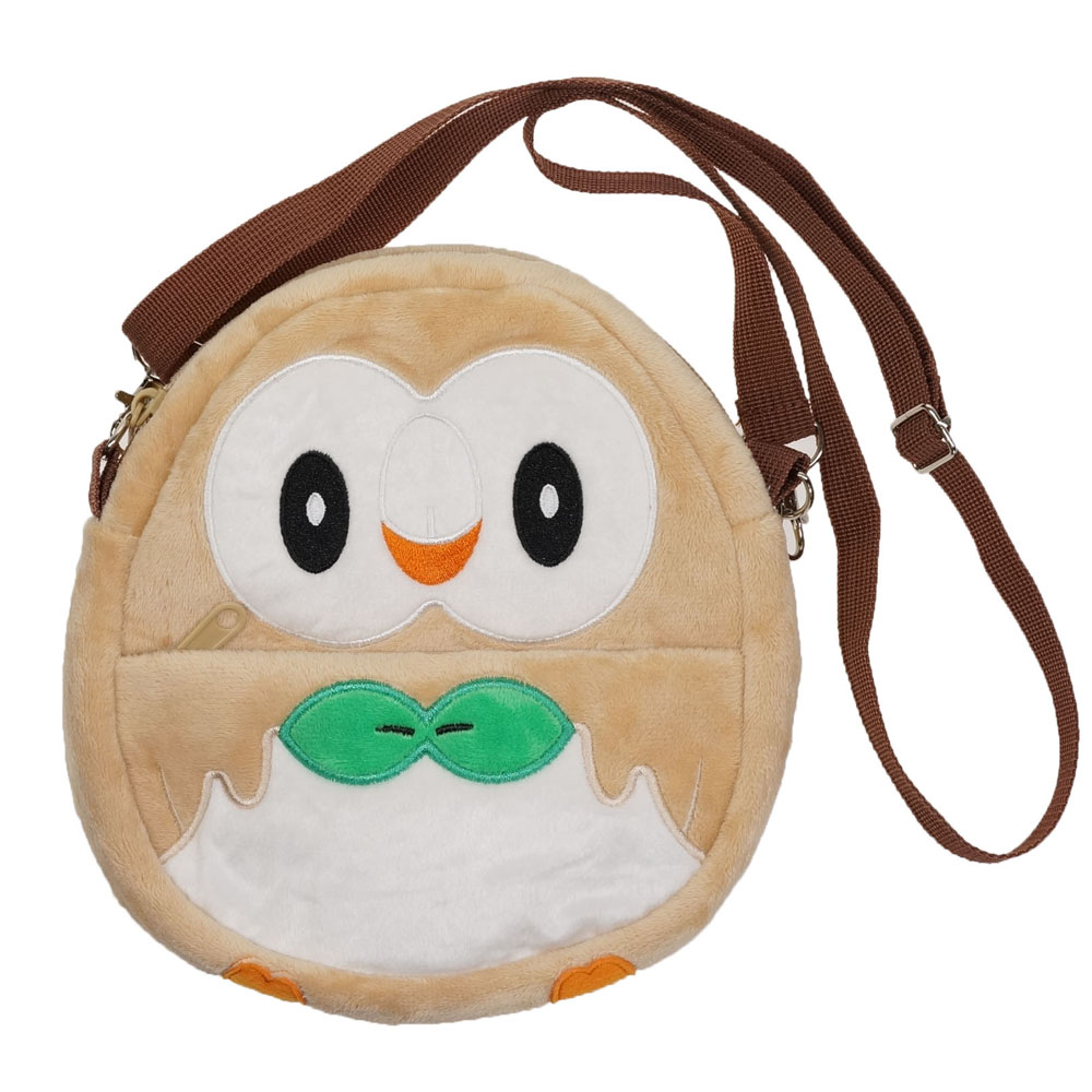 25cm Anime Pokemon Lucario Rowlet Plush Doll Backpack Model For Child ...