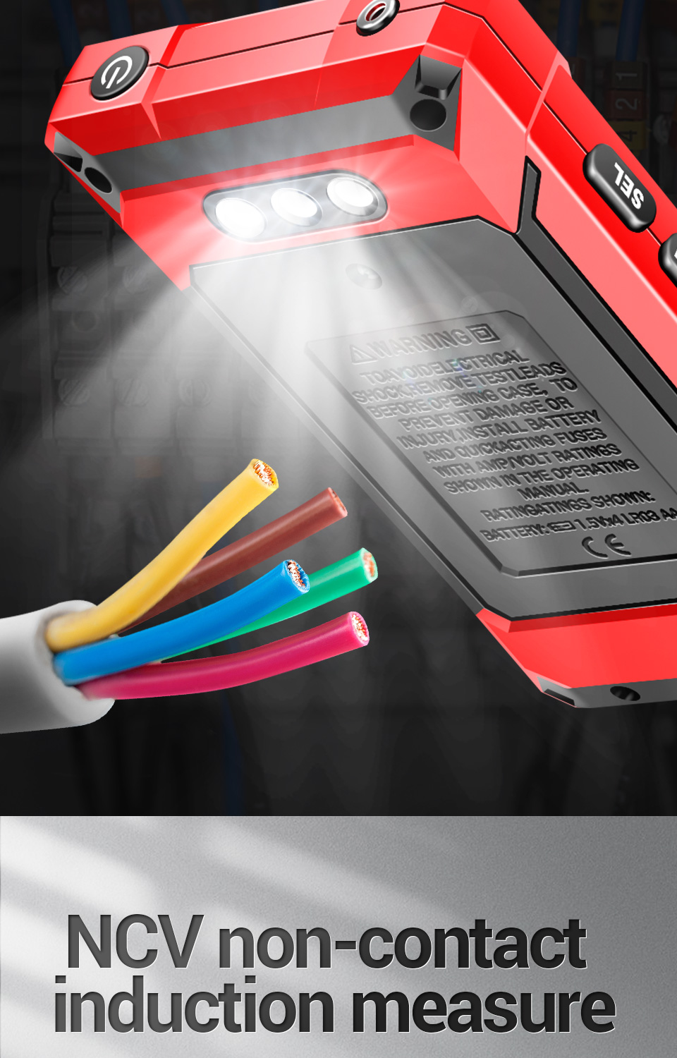 ANENG 622A 6000 Counts Infrared Laser Smart Multimeter - AC/DC Voltage ...