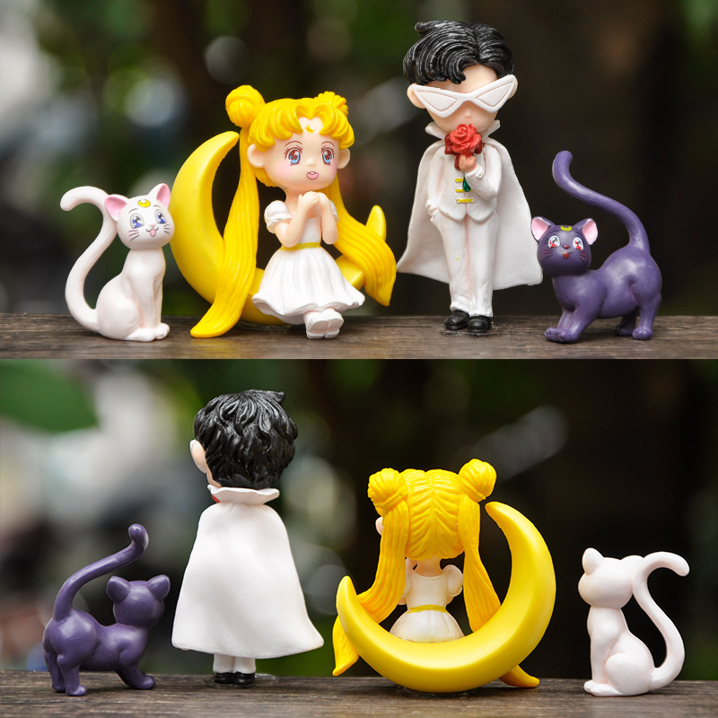 20 Style 4Pcs/6Pcs/Set Anime Sailor Moon Tsukino Usagi Chiba Mamoru ...