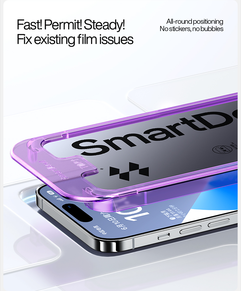 SmartDevil Second Sticker Privacy Tempered Glass For iPhone14 14Pro ...