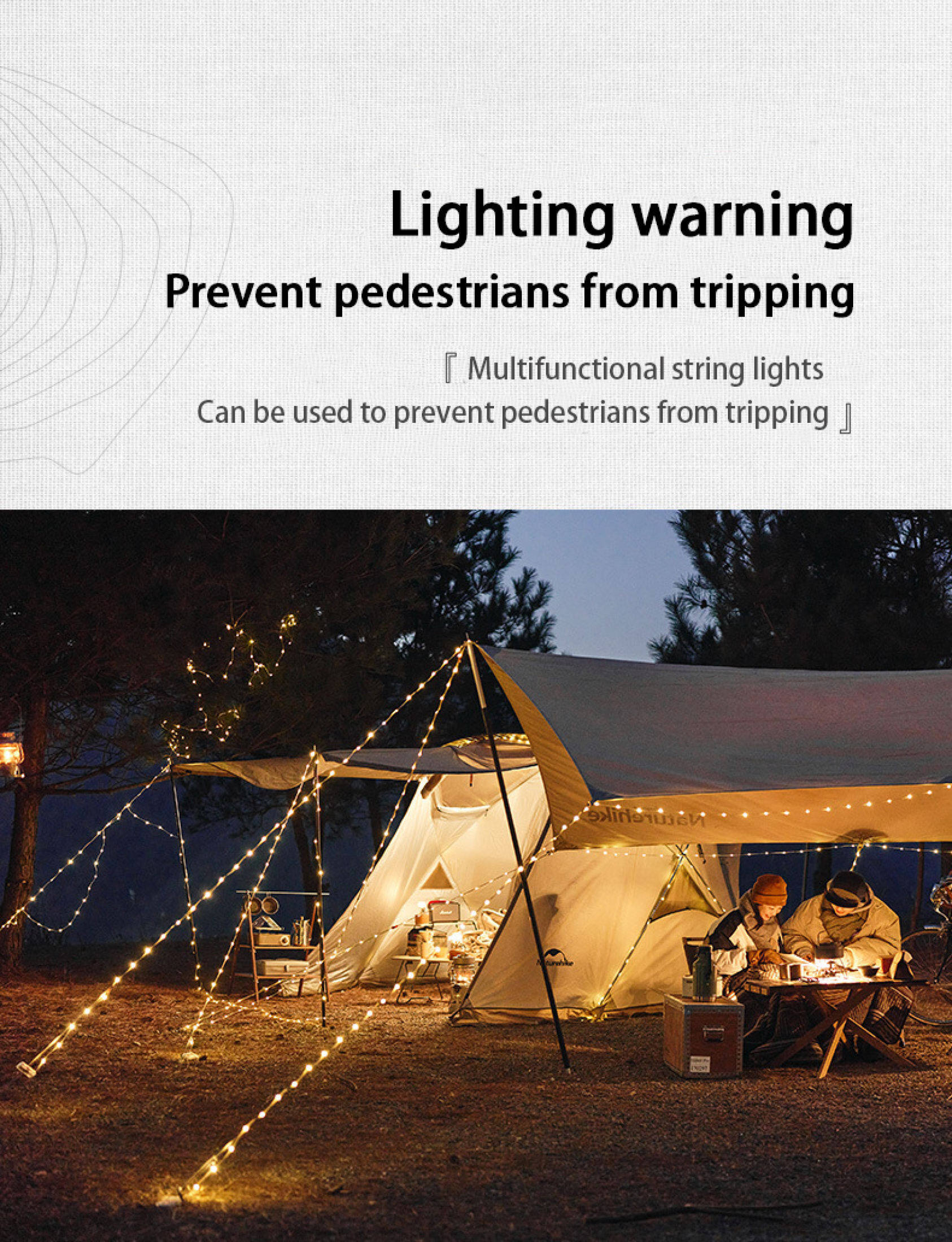 Naturehike Outdoor Camping String Lamp Portable Light Hanger ...