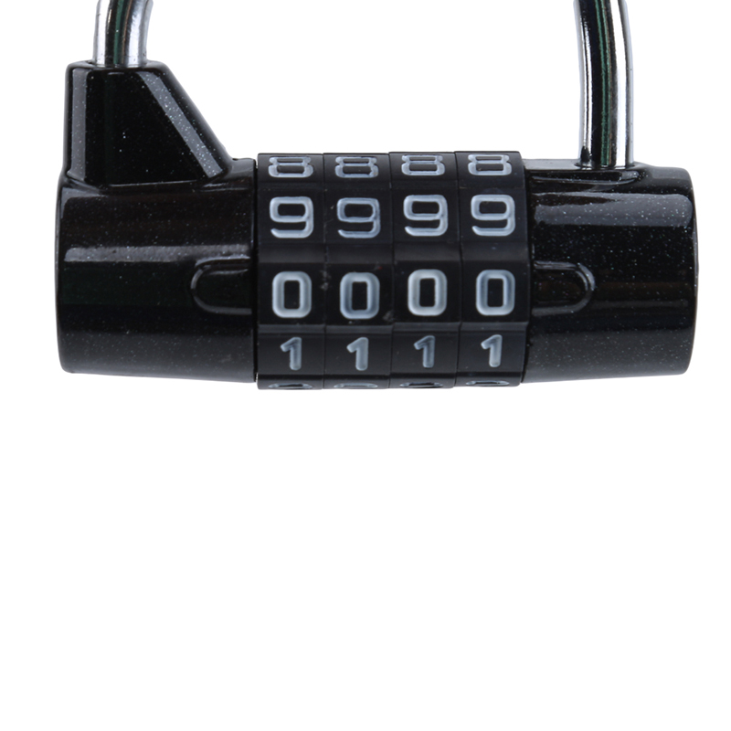 4 Digit Password Safety Lock Wide Shackle Combination Padlock for Gym ...