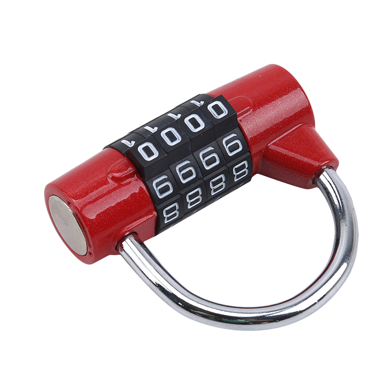 4 Digit Password Safety Lock Wide Shackle Combination Padlock for Gym ...