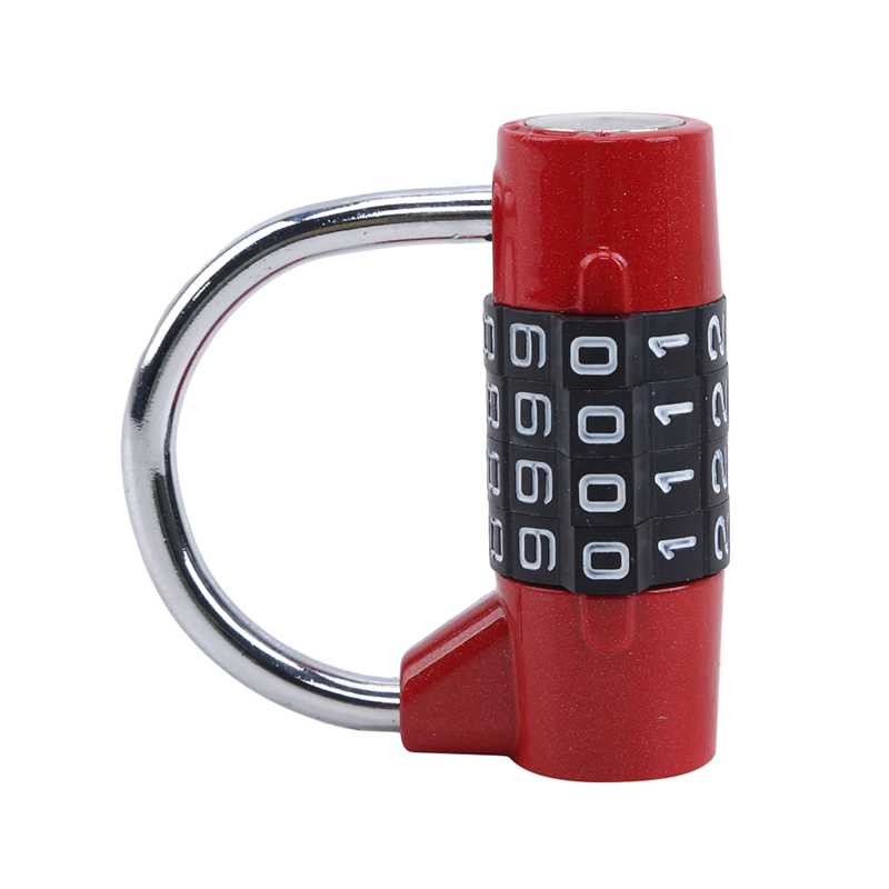 4 Digit Password Safety Lock Wide Shackle Combination Padlock for Gym ...