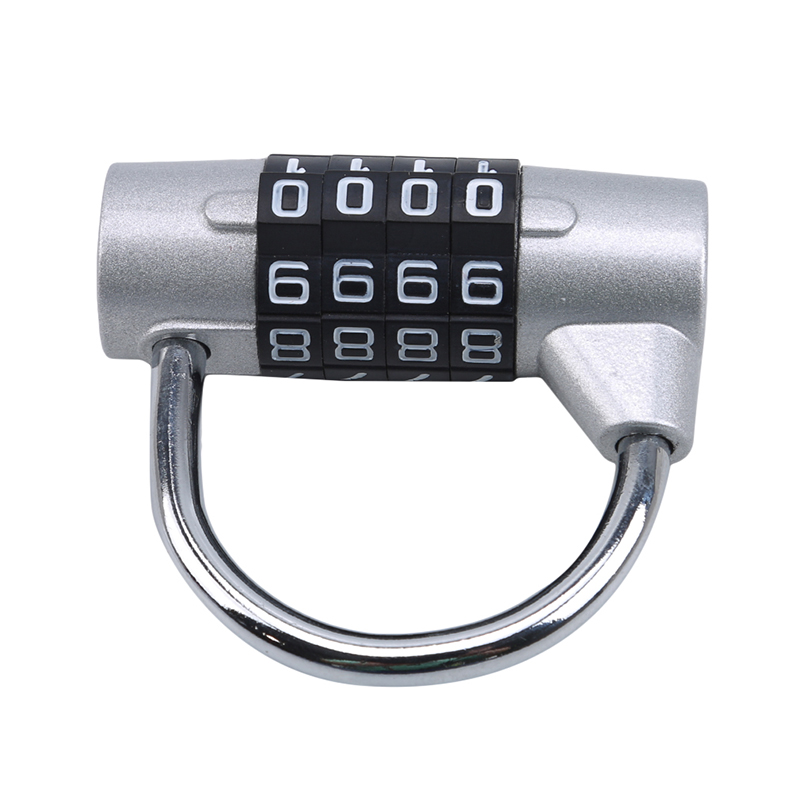 4 Digit Password Safety Lock Wide Shackle Combination Padlock for Gym ...