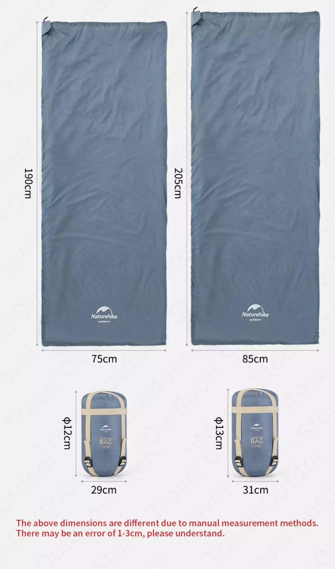 Naturehike Lightweight Camping Mini Envelopes Sleeping Bags | Shopee ...