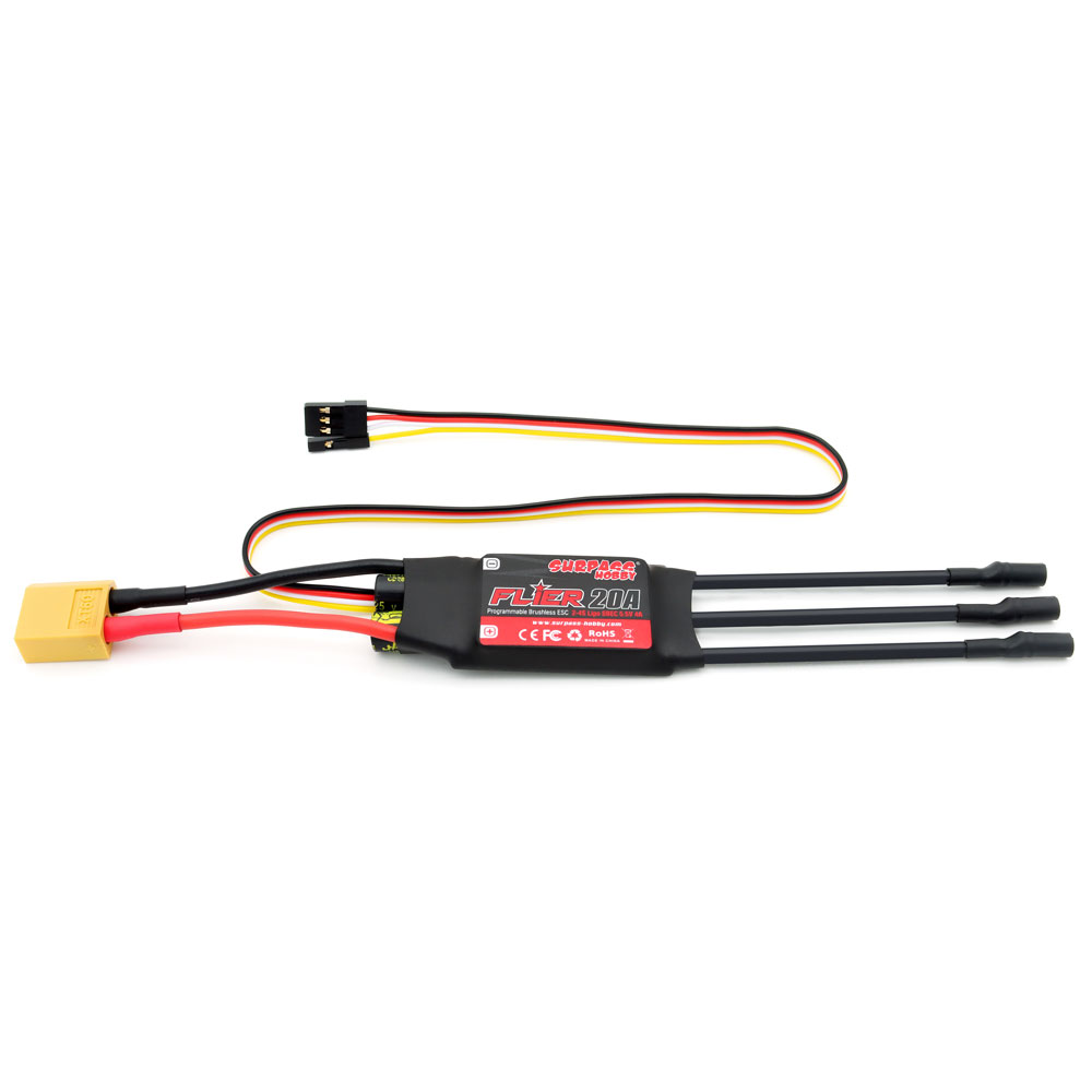 SURPASS HOBBY Flier 20A 30A 40A 50A 60A 80A 100A Brushless ESC Speed Controller with BEC 2-6S ...