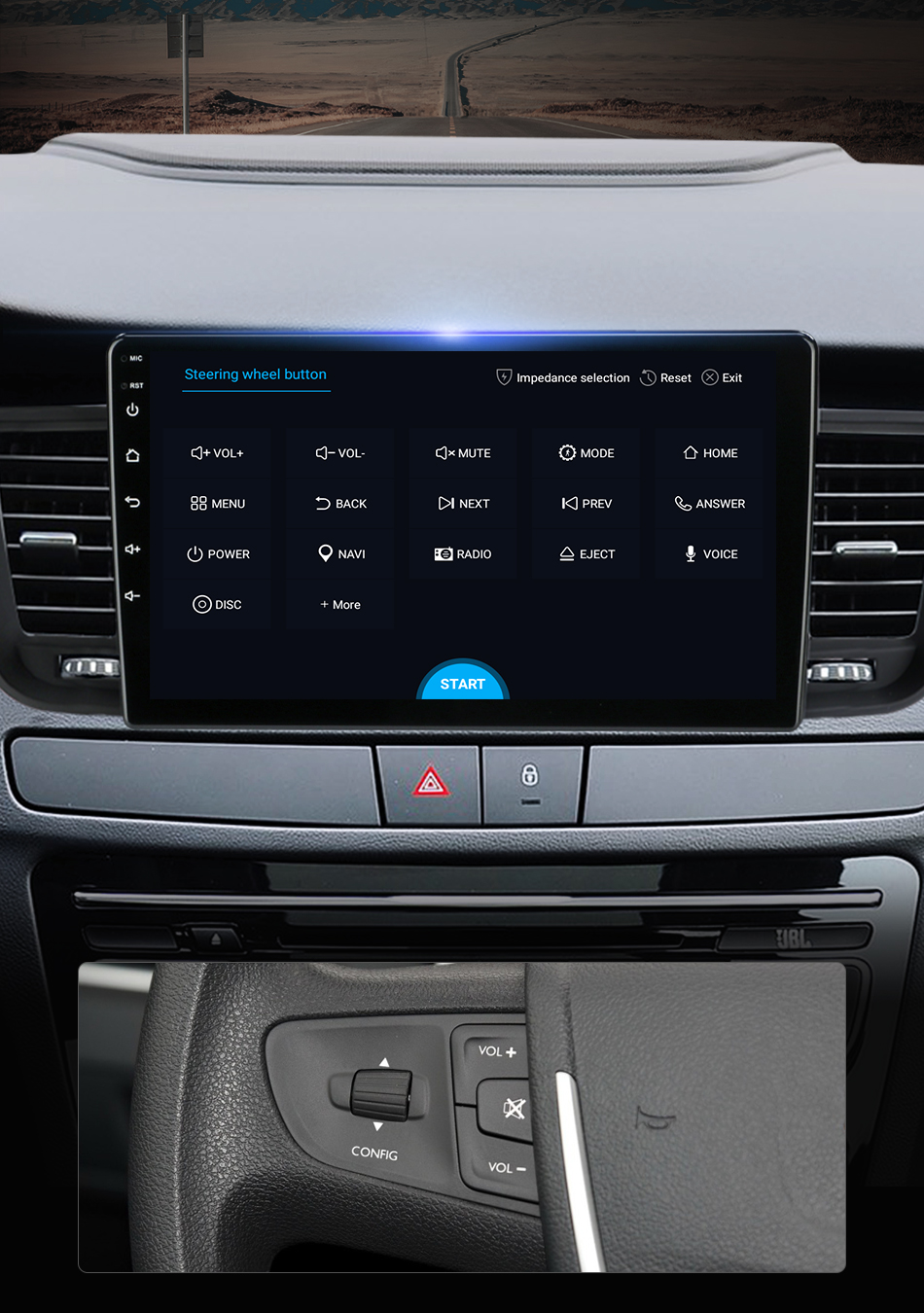 Jansite 2DIN Android Car Radio Multimedia Player Navigation GPS (9 ...