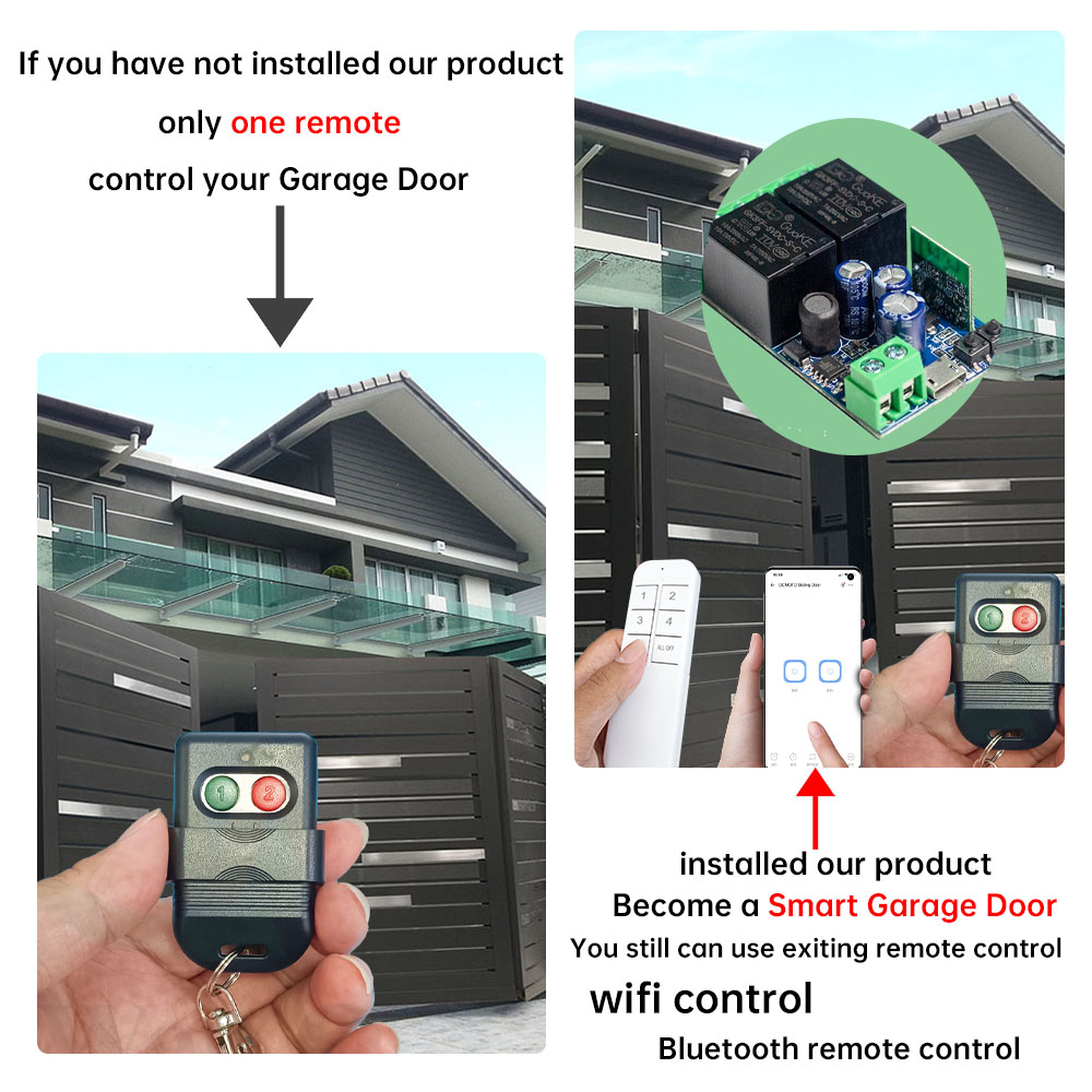 WENQIA Ewelink WiFi Autogate 2 Channel Smart Controller for DCMOTO ...