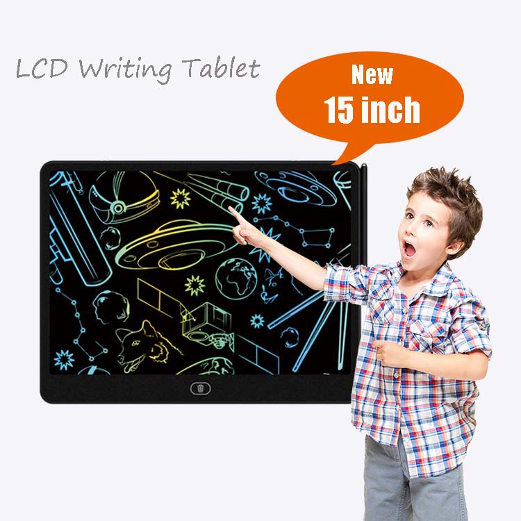 15 inch Smart LCD Writing Board Colorful High light Screen Erasable ...