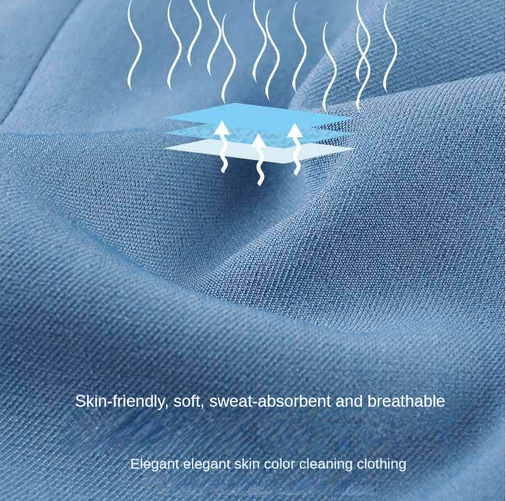 Ready Stock Work uniform cleaning work clothes short-sleeved women's ...