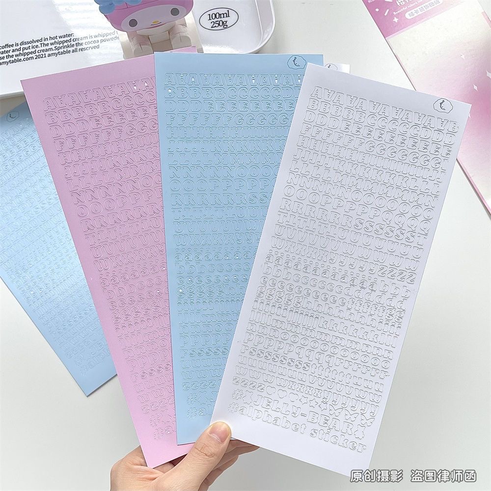 现货速出！新款超美字母贴英文拼写字母咕卡咕盘手账素材贴纸大小写爱豆名字拼写Super Beautiful Letter Sticker ...