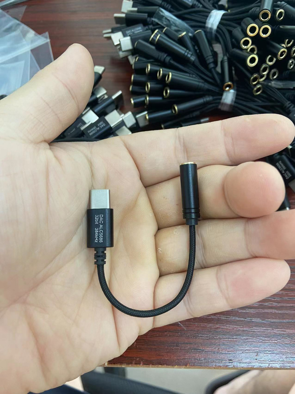 1 Piece Conexant CX31993 RealTek ALC5686 3.5mm to USB Type C Earbuds DAC Cable Headphone Amp ...