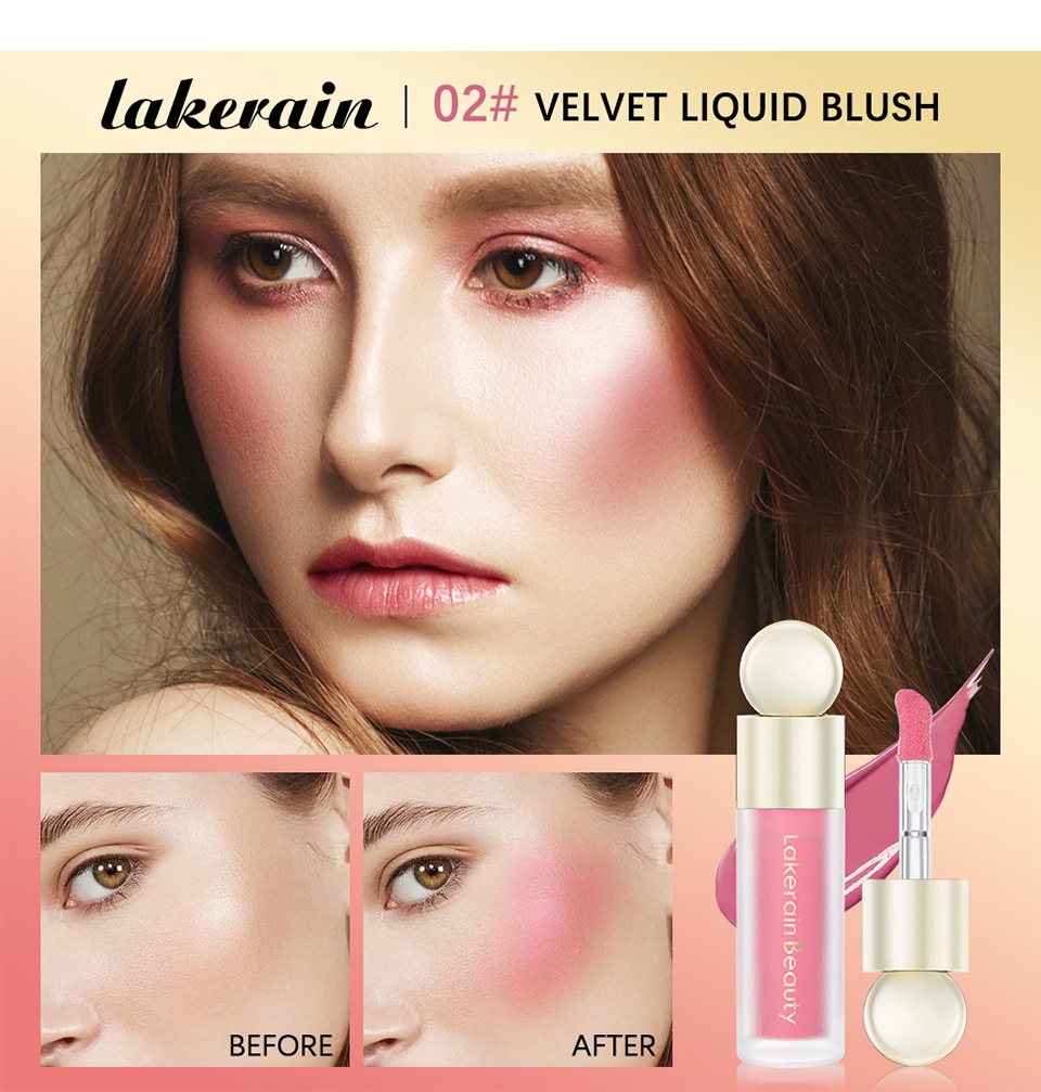 Velvet Liquid Blush / Natural Cheek Tint Cream Blush / Highly Pigmented ...