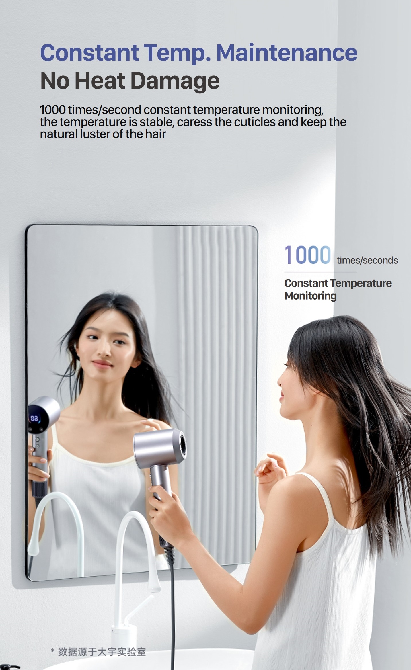 Korean Daewoo Swift Hair Dryer Negative Ionic Blow Dryer with Brushless ...