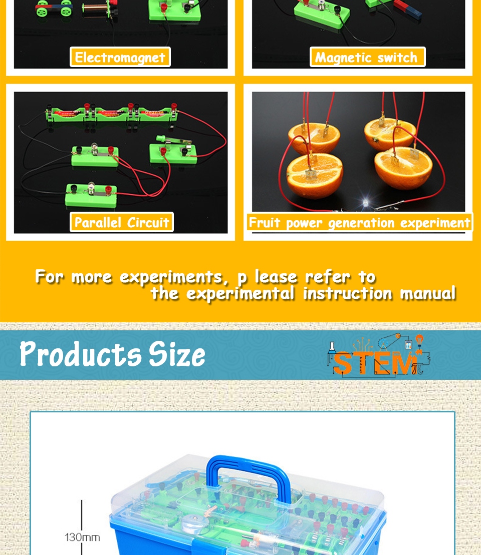 Lab Electricity Experiment Kit Junior High School Electromagnetics ...