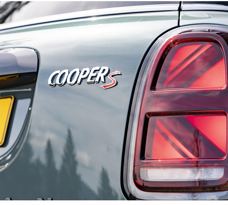 3D ABS Black Chrome Car Letters Rear Trunk Logo Mini Cooper S Emblem ...