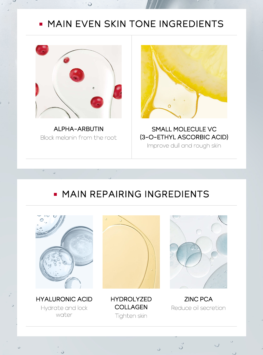 LAIKOU Pro 5% Niacinamide Skincare 4pcs/Set Anti-aging Serum Cream ...