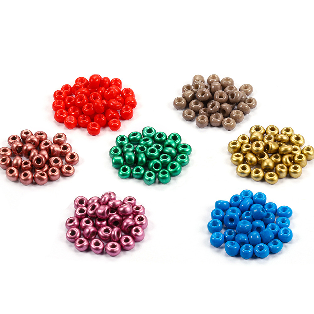 St.Kunkka 150 Pcs 3mm Colored Czech Glass Seed Beads Loose Spacer For ...