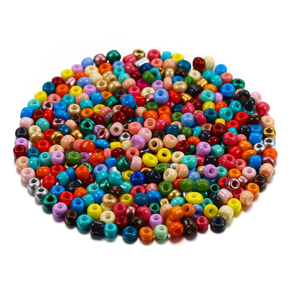 St.Kunkka 150 Pcs 3mm Colored Czech Glass Seed Beads Loose Spacer For ...