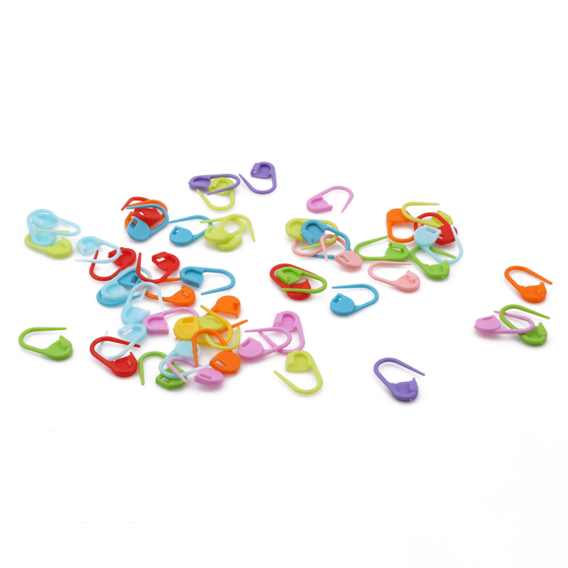Locking Stitch Marker Lock Pins Plastic Ring Crochet Pins Markers ...